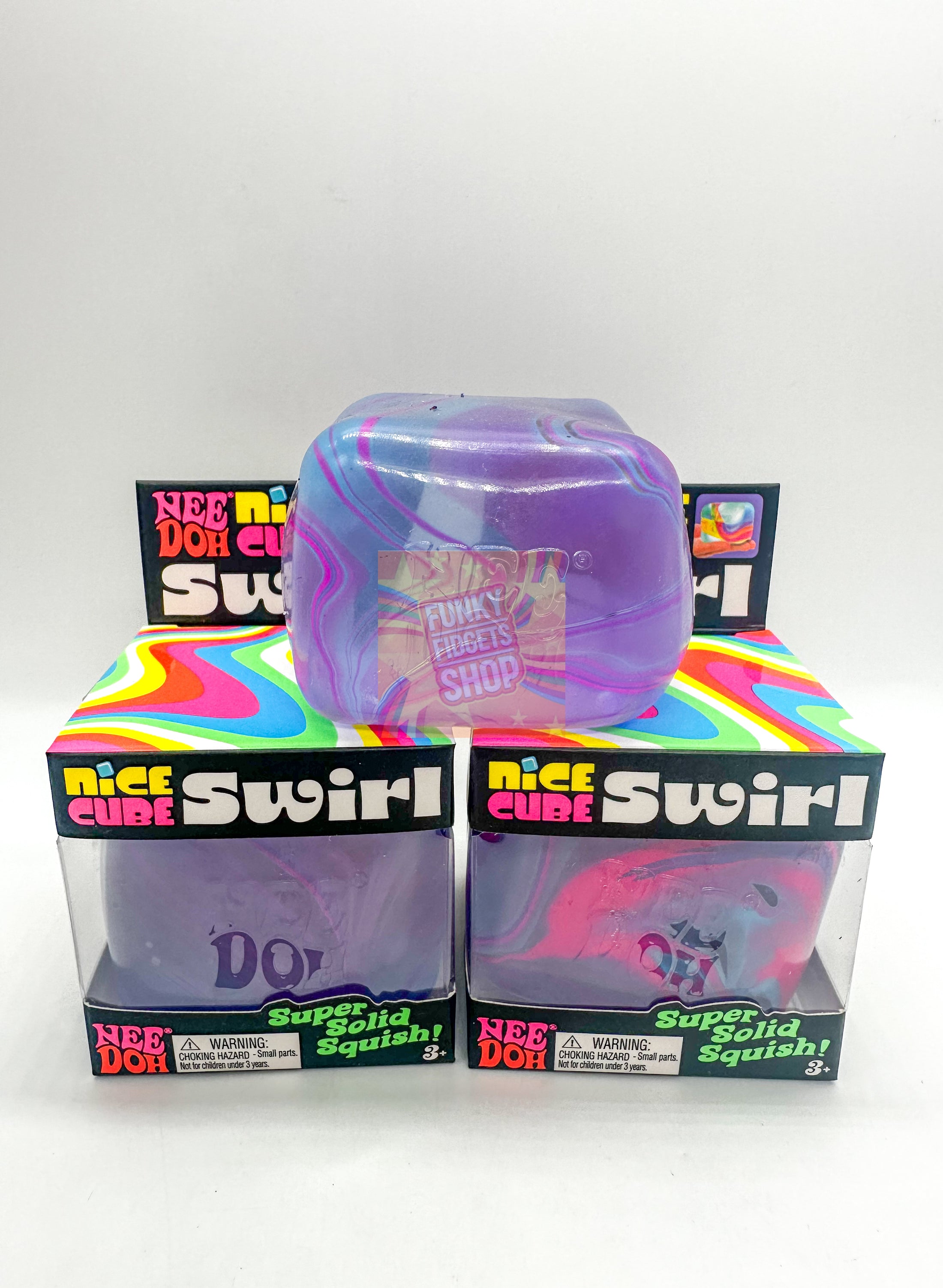 NeeDoh Nice Cube Swirl – FunkyFidgetsShop