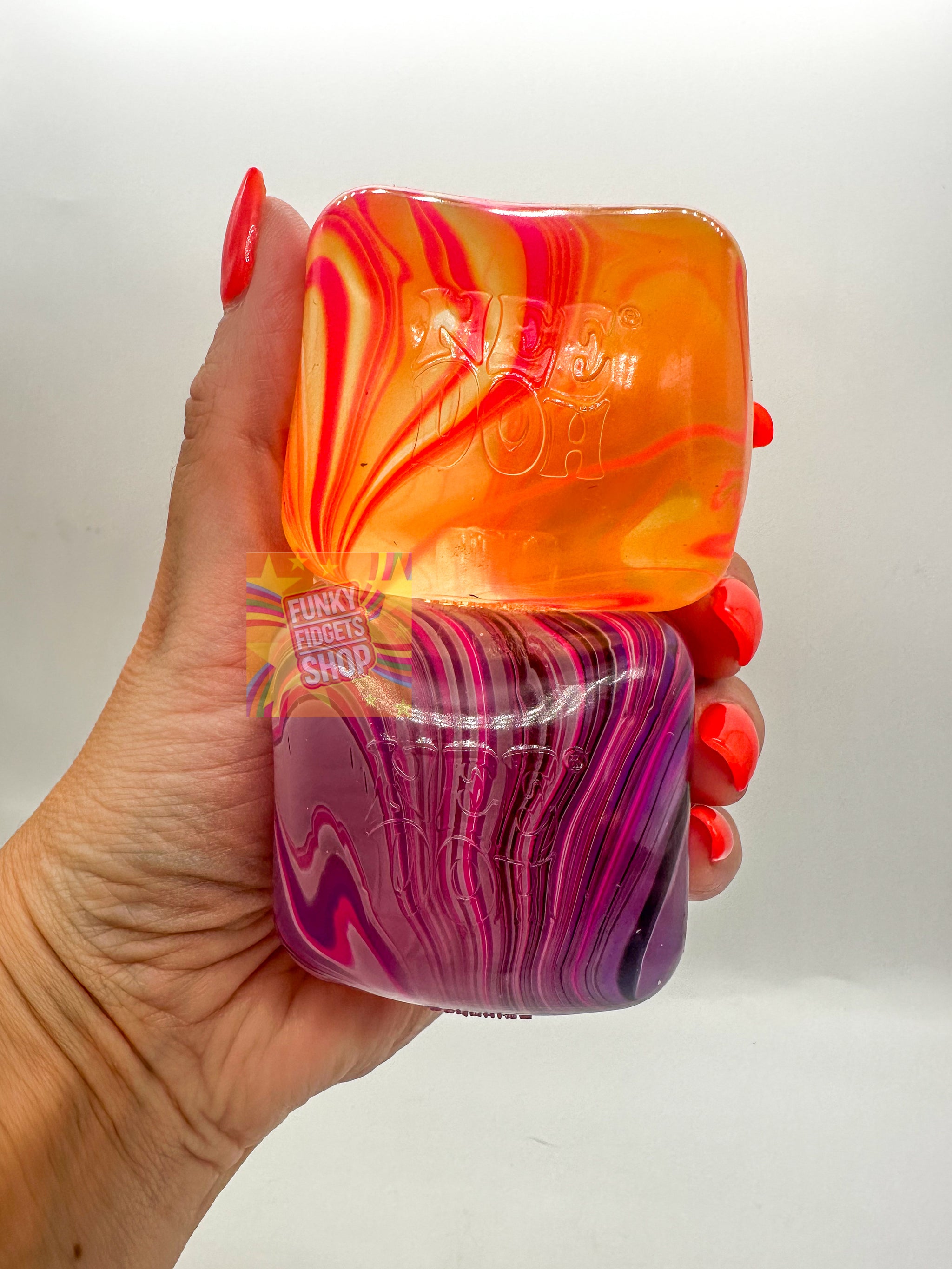 NeeDoh Nice Cube Swirl – FunkyFidgetsShop